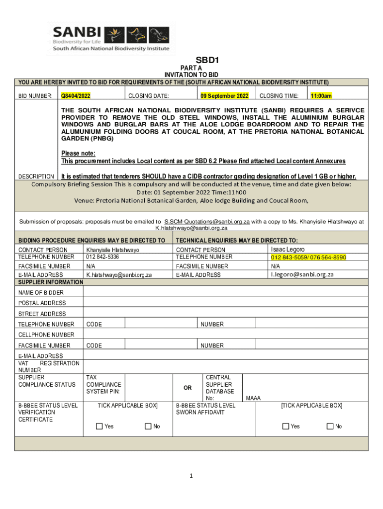 Fillable Online Invitation to Bid Fax Email Print - pdfFiller