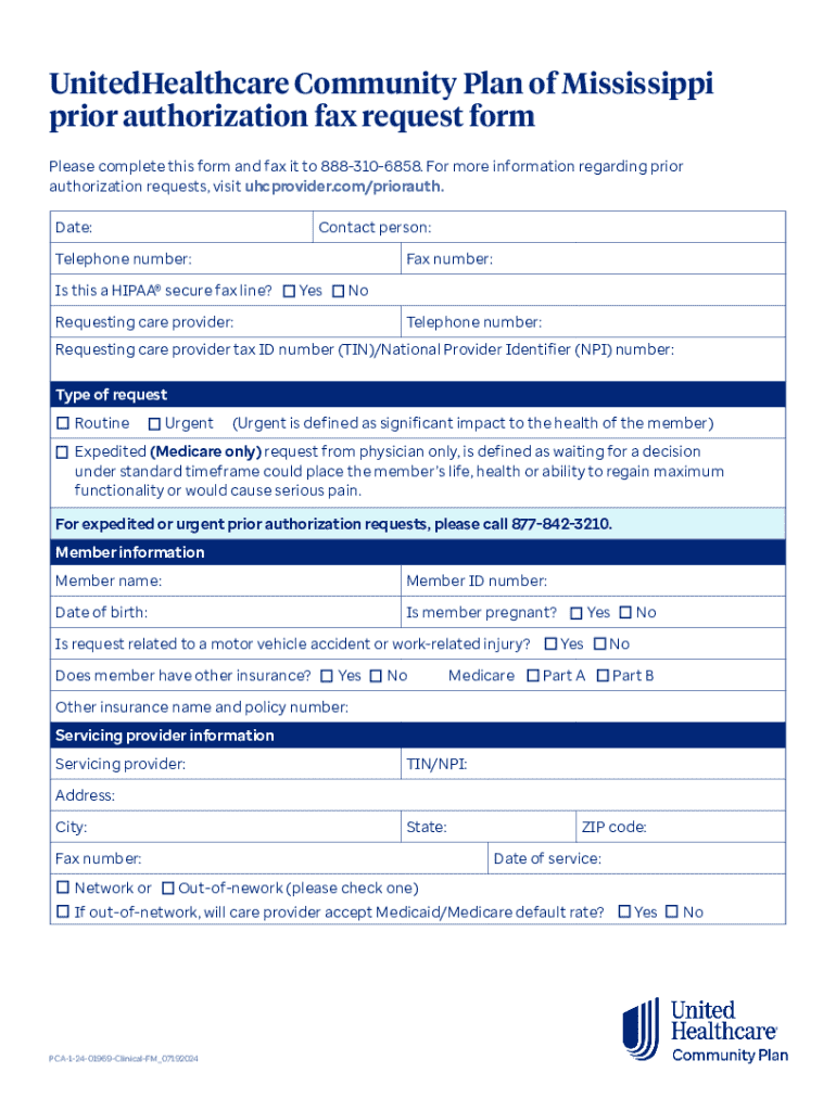 Fillable Online Prior Authorization Fax Request Form Fax Email Print ...
