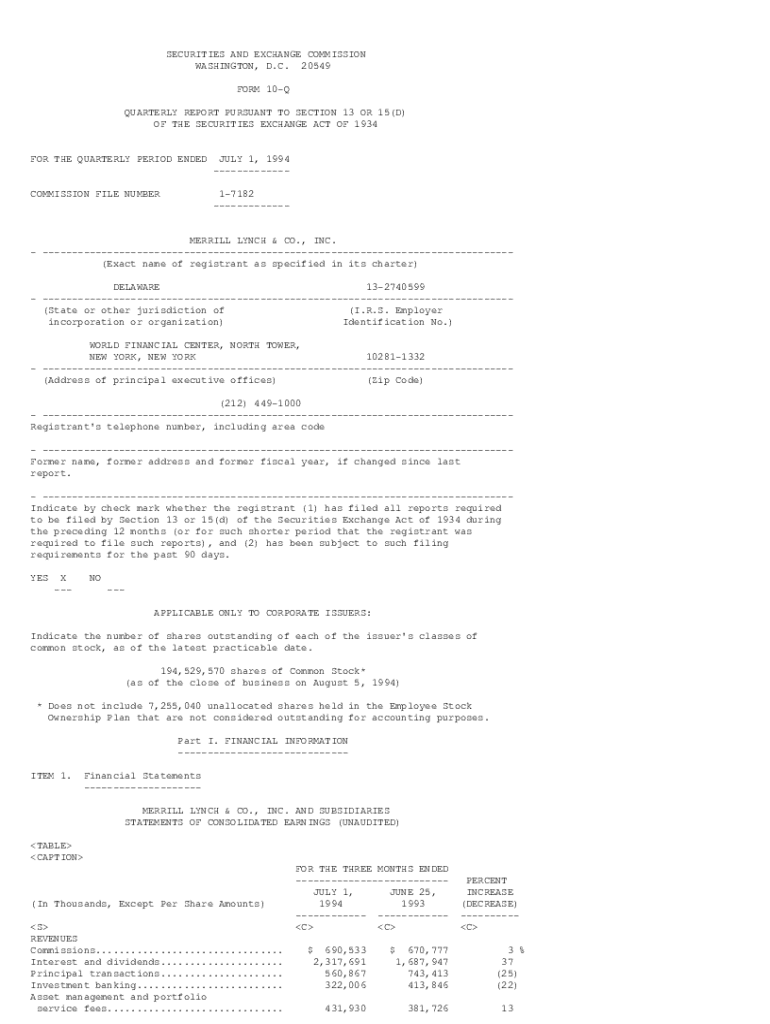 Fillable Online Quarterly Report Pursuant to Section 13 or 15(d) Fax ...