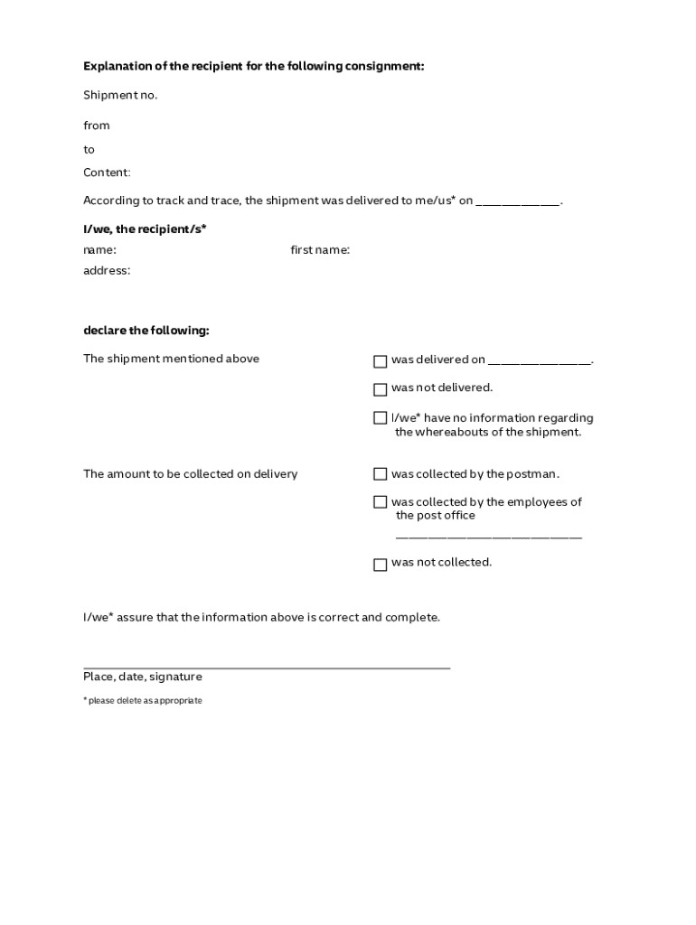 Fillable Online A Complete Guide to Shipment Forms: Types & Key ... Fax ...