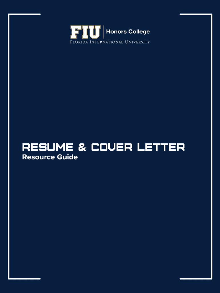 Fillable Online Resume & Cover Letter Guidelines Fax Email Print - pdfFiller