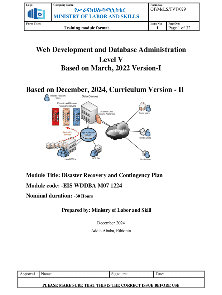Fillable Online Disaster Recovery and Contingency Plan Fax Email Print ...