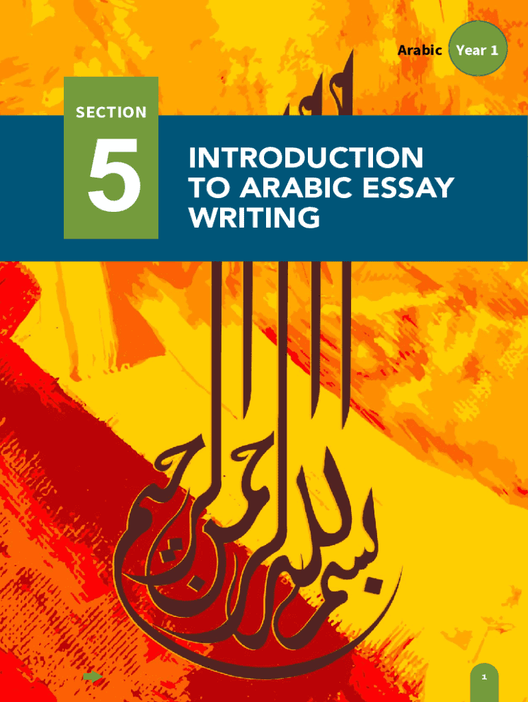 Fillable Online Introduction to Arabic Essay Writing Fax Email Print ...