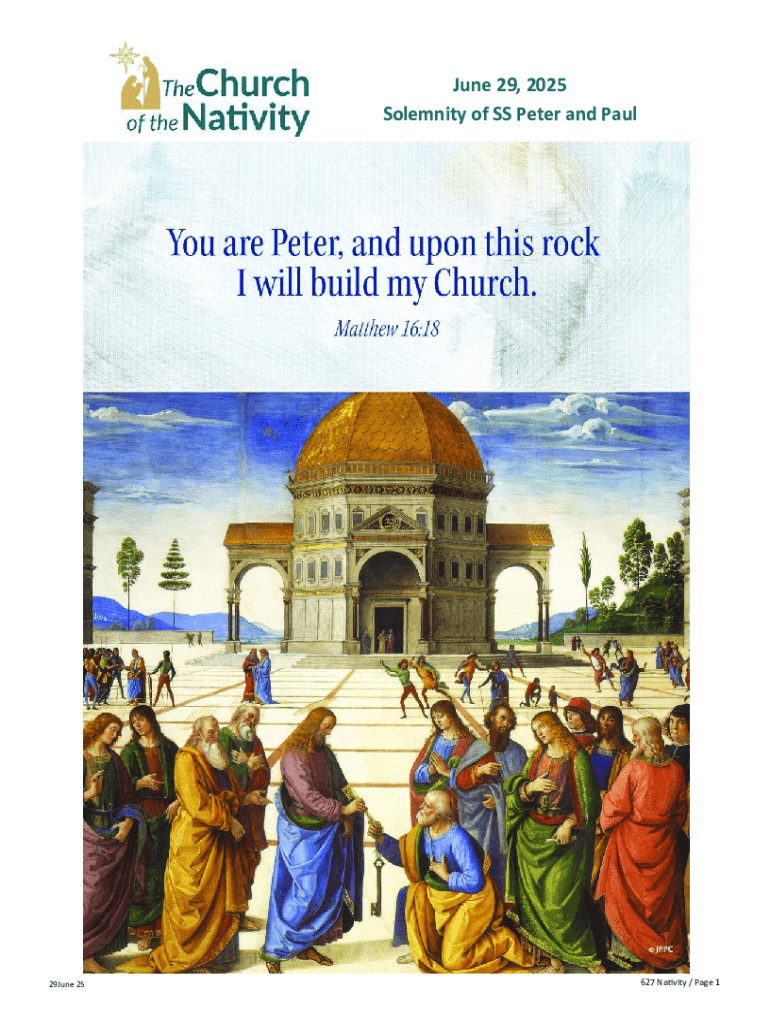 Fillable Online Church Bulletin Fax Email Print - pdfFiller