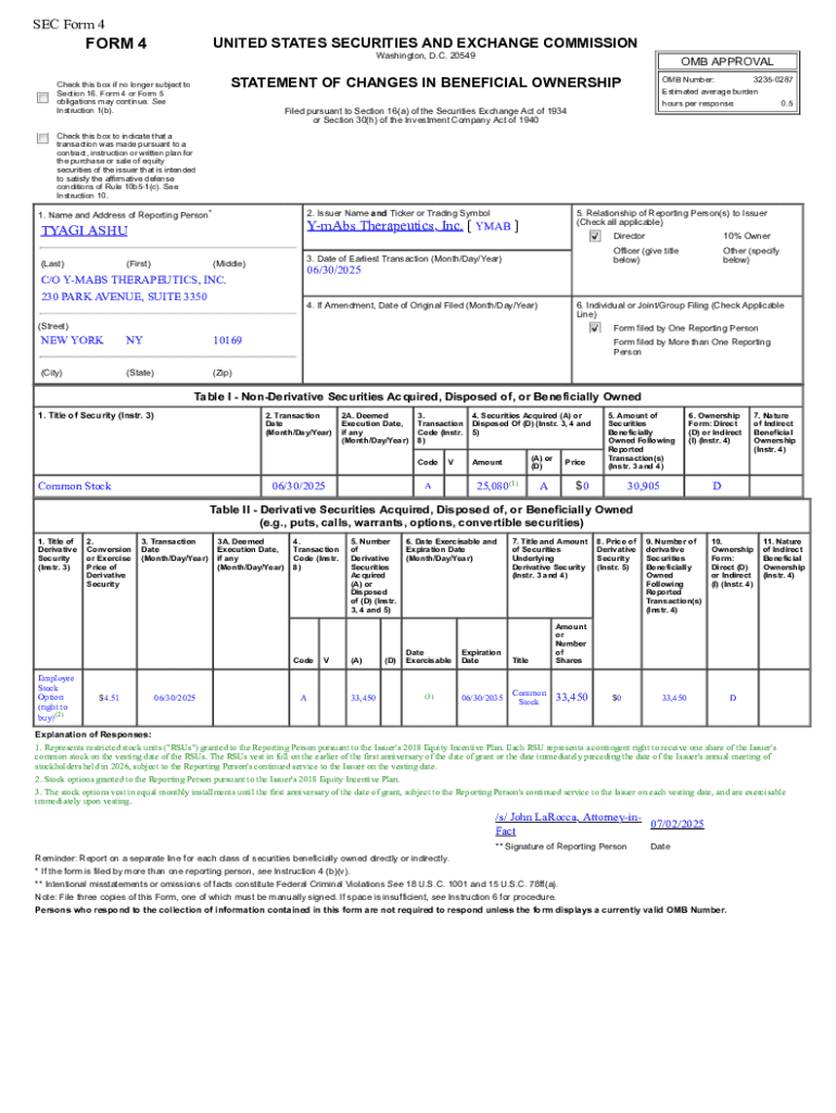 Fillable Online Statement of Changes in Beneficial Ownership Fax Email Print - pdfFiller