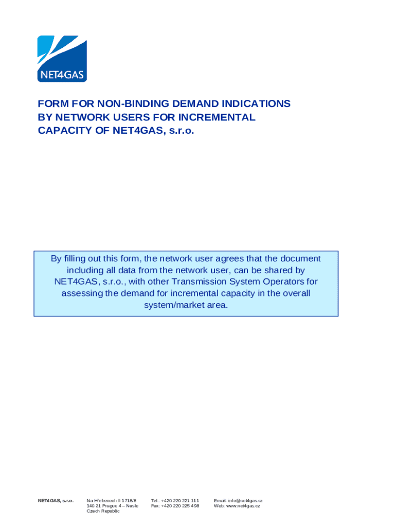 for Non-binding Demand Indications Doc Template | pdfFiller