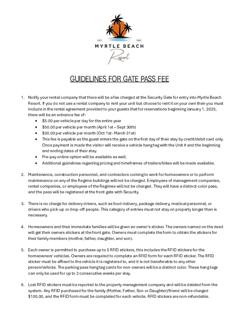 Fillable Online Myers Beach Resort Owner Request Fax Email Print ...