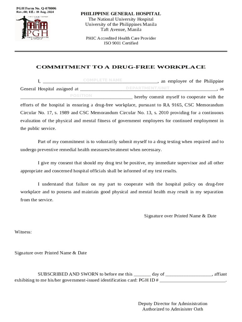 PGH No Doc Template | pdfFiller