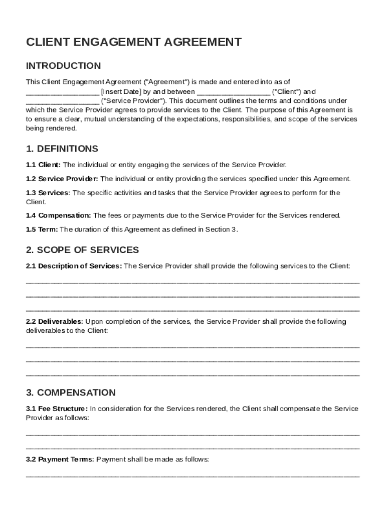 Client Agreement Template: Fill out & sign online | DocHub