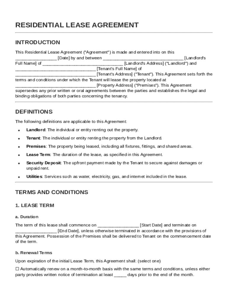 Legal Lease Agreement Template: Fill out & sign online | DocHub