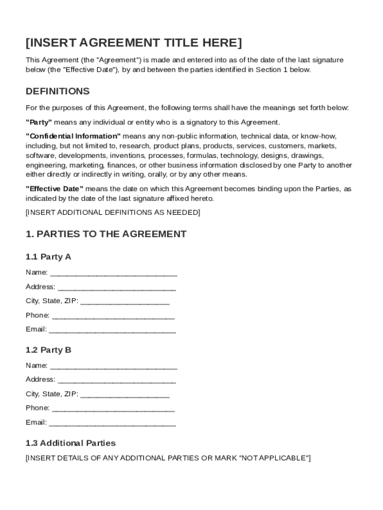Paper Agreement Template: Fill out & sign online | DocHub