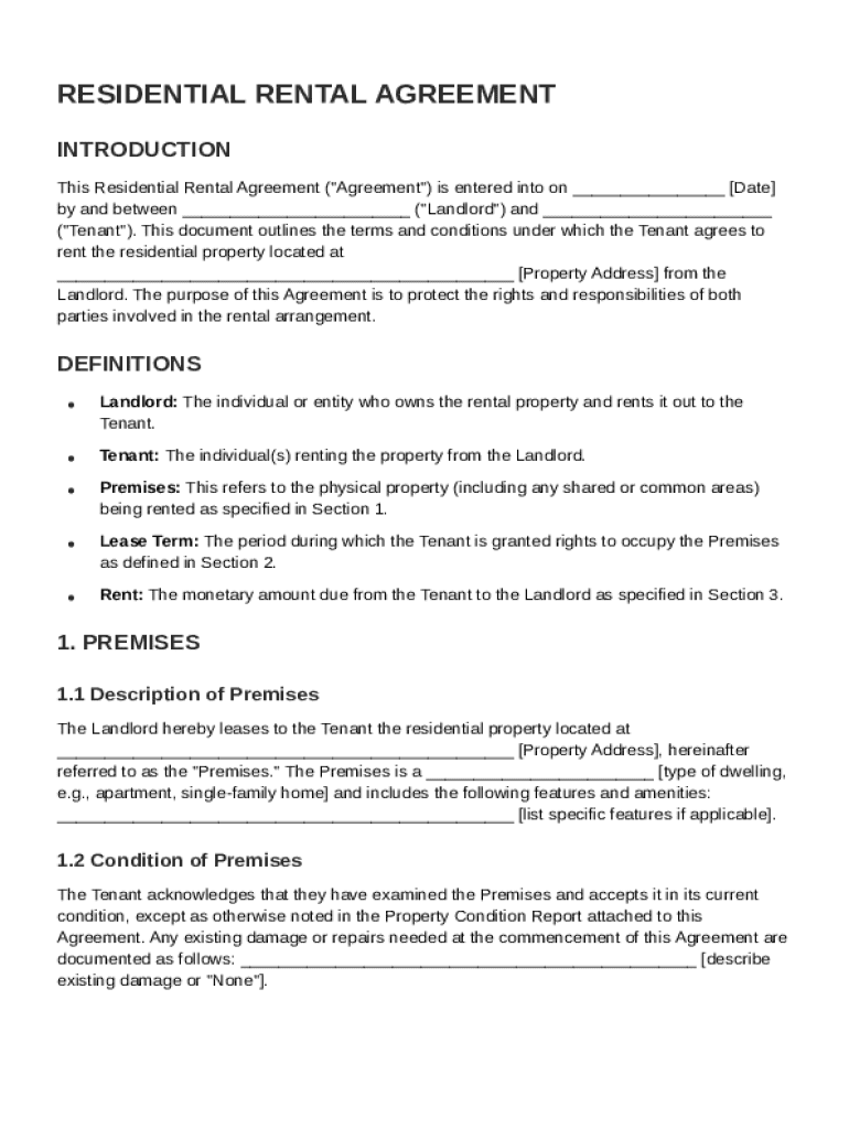 Written Rental Agreement Template: Fill out & sign online | DocHub