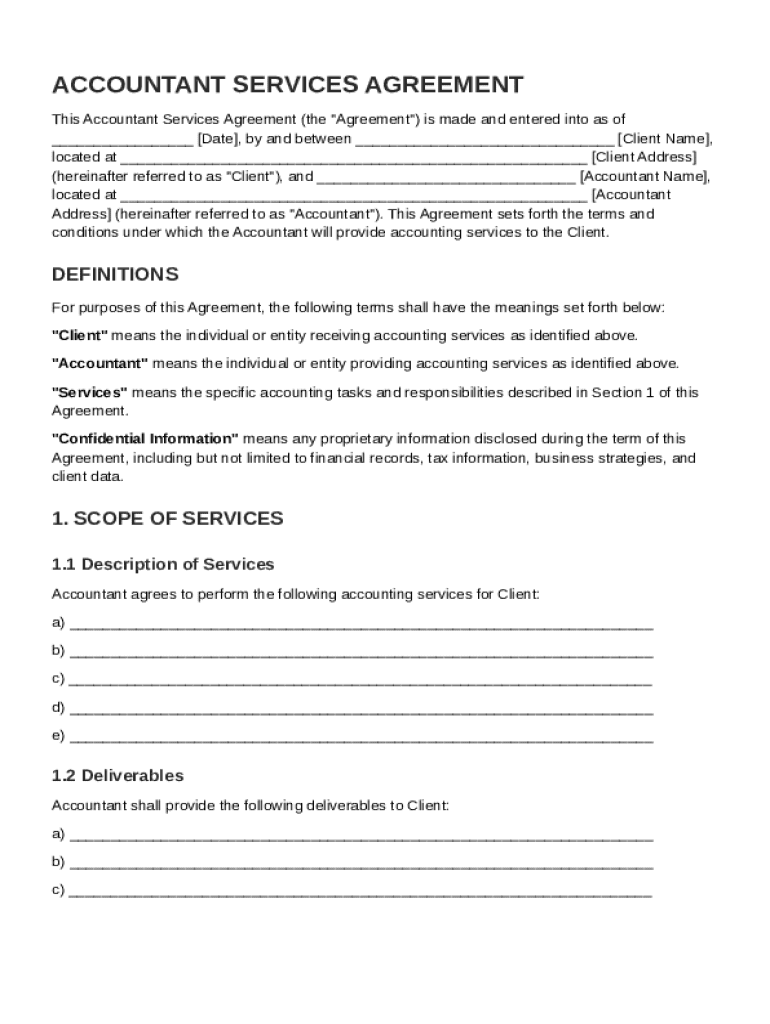 Accountant Contract Template: Fill out & sign online | DocHub