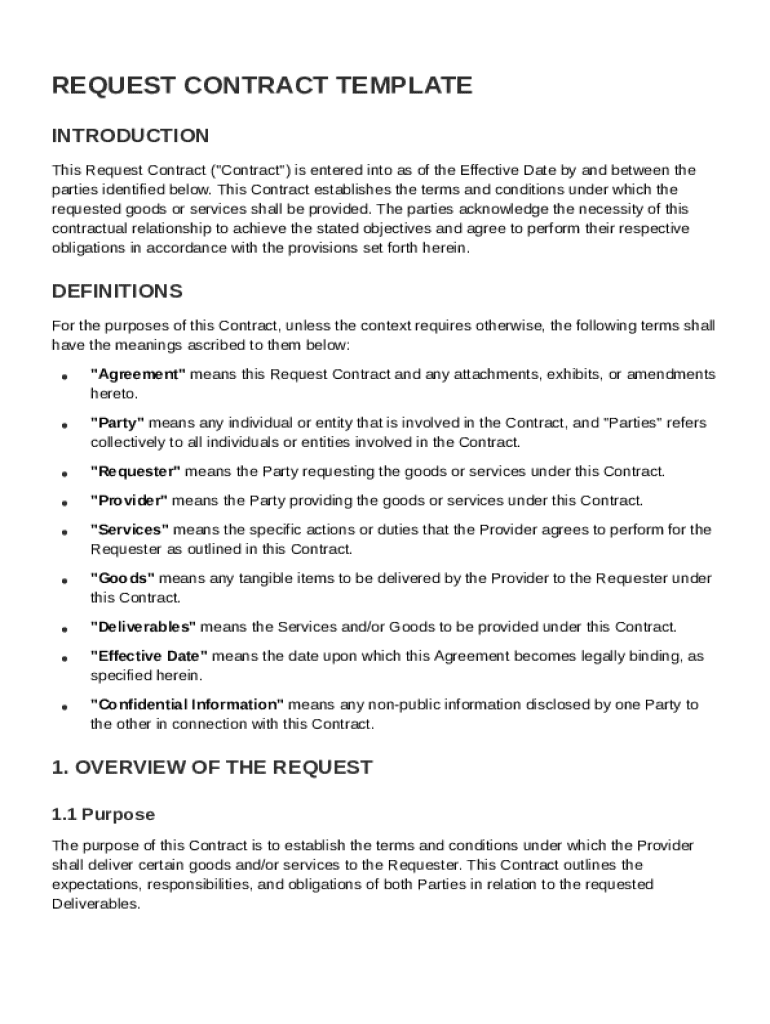 Request Contract Template: Fill out & sign online | DocHub
