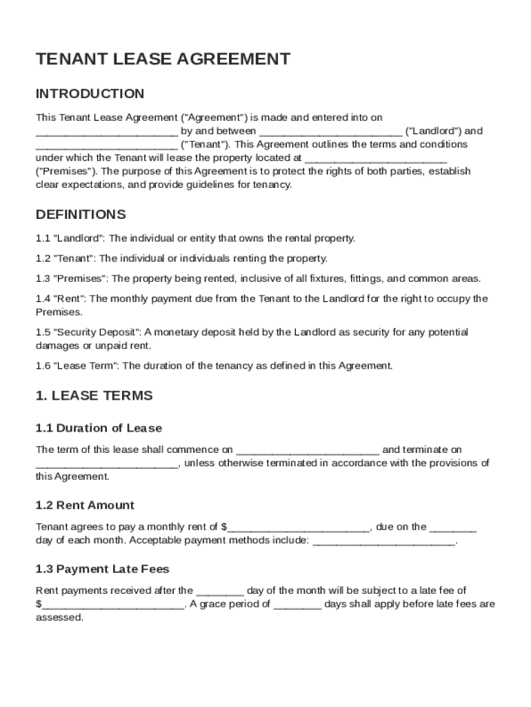 Tenant Contract Template: Fill out & sign online | DocHub