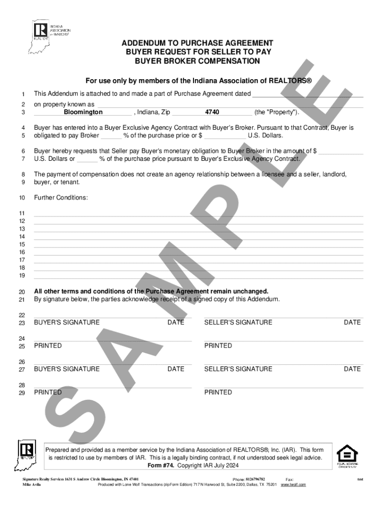 Fillable Online Buyer Request for Seller to Pay Buyer Broker Compensation Fax Email Print ...