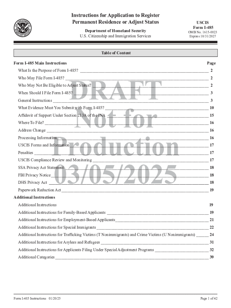 Fillable Online Instructions for Application to Register Permanent ...