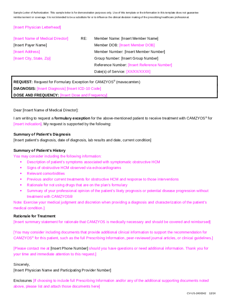 Sample Letter of Authorization Doc Template | pdfFiller