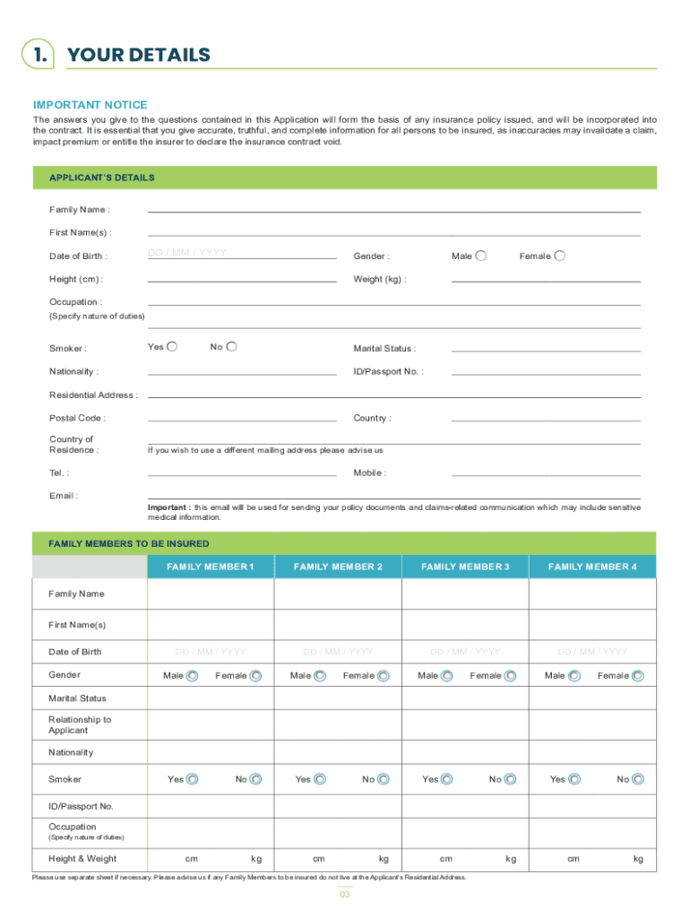 Fillable Online Full Medical Underwriting Fax Email Print - pdfFiller
