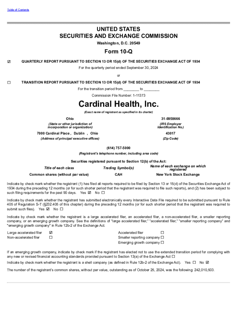 Fillable Online Quarterly Report Pursuant to Section 13 or 15(d) of the ...