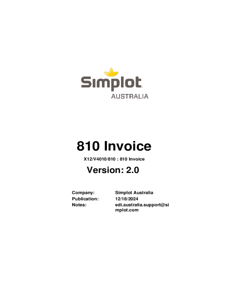 Fillable Online 810 Invoice Fax Email Print - pdfFiller