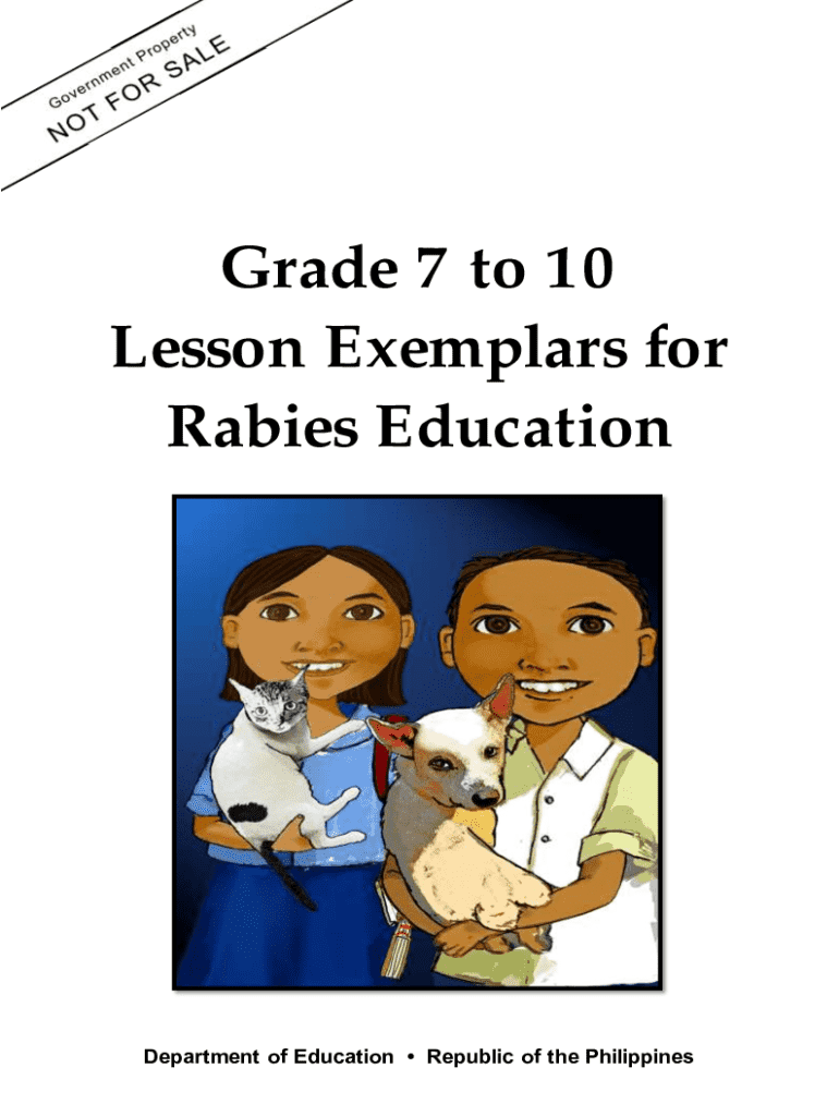 Fillable Online Grade 7 to 10 Lesson Exemplars for Rabies Education Fax Email Print - pdfFiller