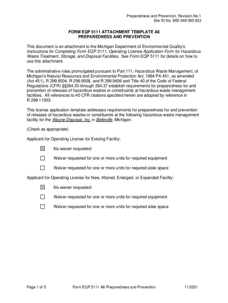 Fillable Online Preparedness and Prevention Fax Email Print - pdfFiller