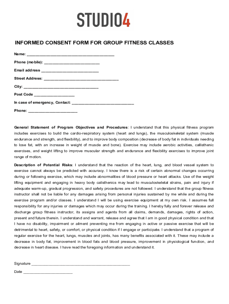Fillable Online Informed Consent Form Fax Email Print - pdfFiller