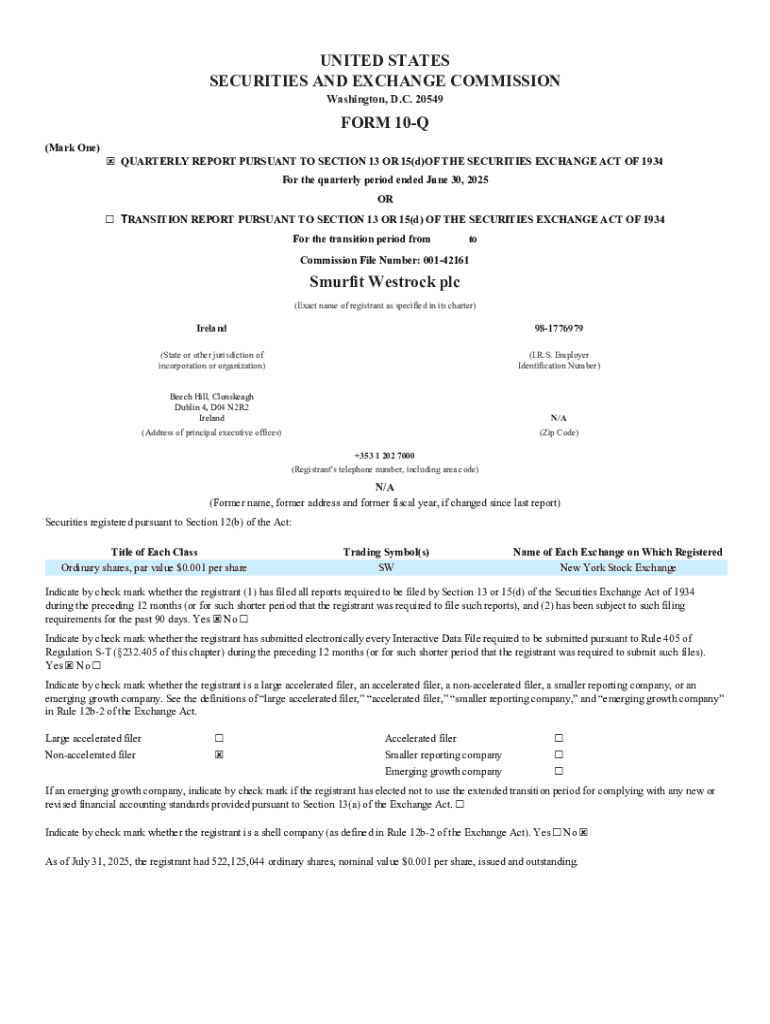 Fillable Online Quarterly Report Pursuant to Section 13 or 15(d) of the ...