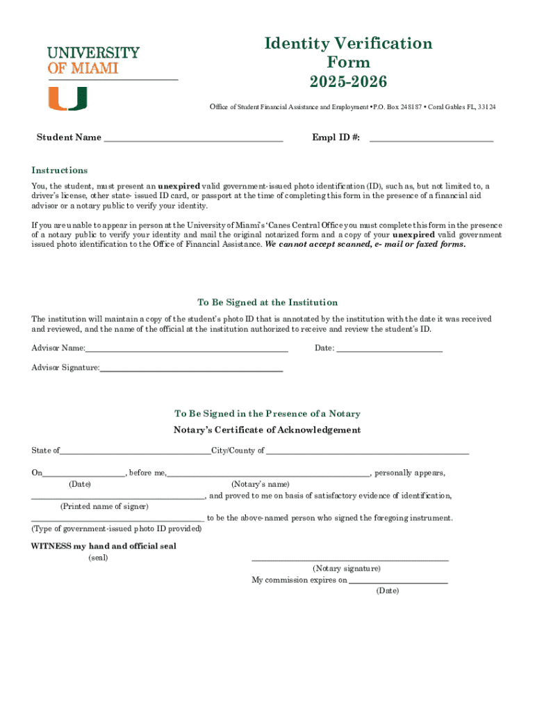 Fillable Online Identity Verification Fax Email Print - pdfFiller