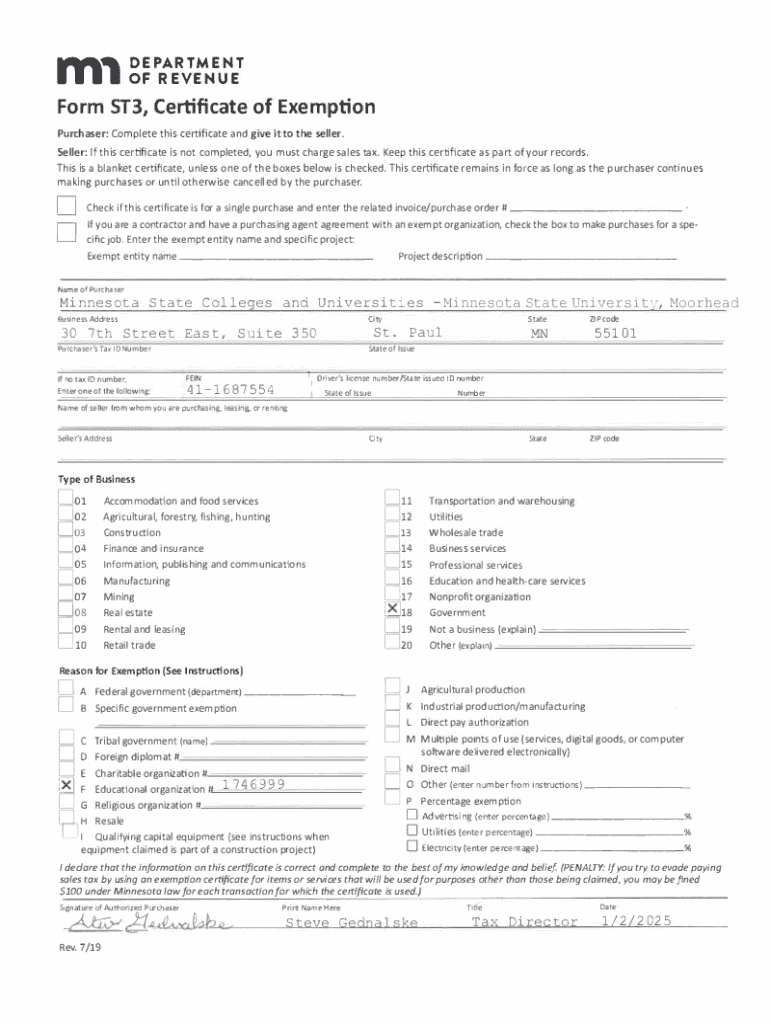 Fillable Online Certificate of Exemption Fax Email Print - pdfFiller