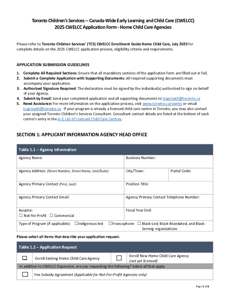 Fillable Online 2025 Cwelcc Application Form Fax Email Print - pdfFiller