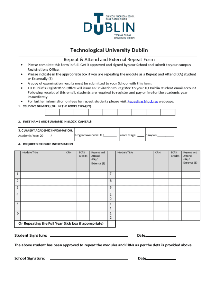 Repeat & Attend and External Repeat Doc Template | pdfFiller