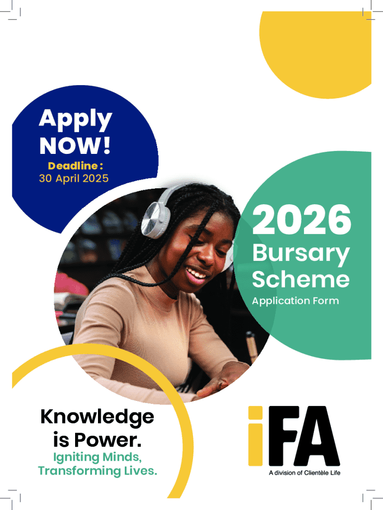 Fillable Online Ifa Bursary Application Form Fax Email Print - pdfFiller