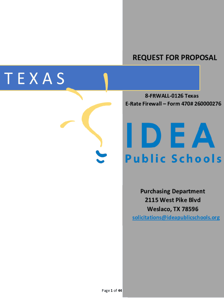 Fillable Online E-rate Firewall – Form 470# 260000276 Fax Email Print ...