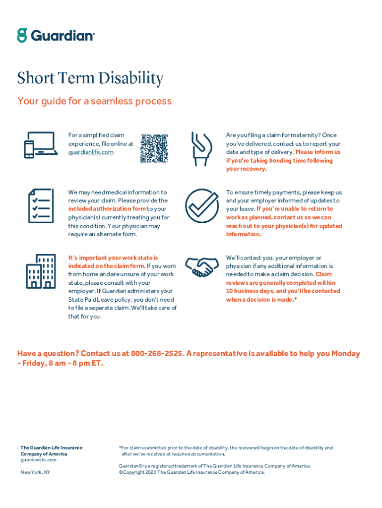 Fillable Online Short Term Disability Claim Form Fax Email Print ...