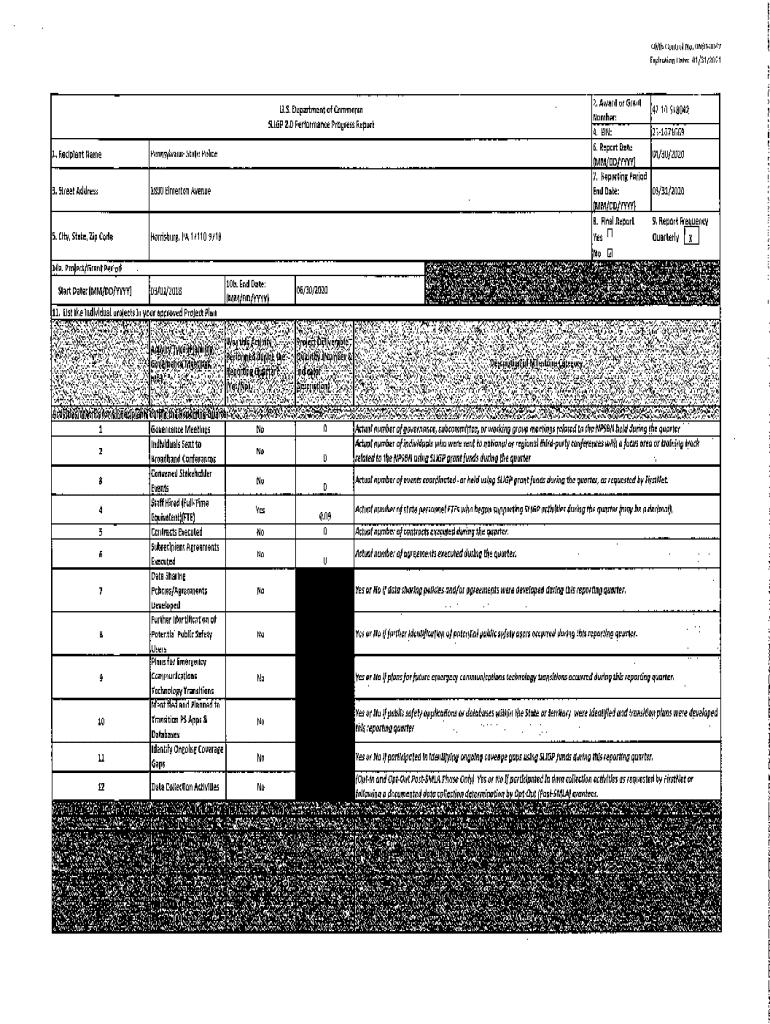 Fillable Online Performance Progress Report Fax Email Print - pdfFiller