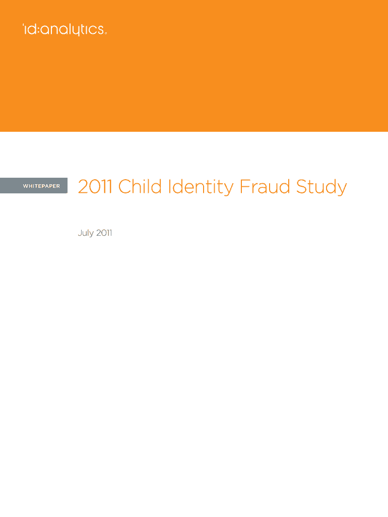 Fillable Online Background on Child Identity Fraud Fax Email Print ...