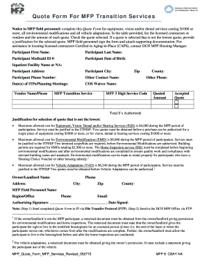Fillable Online dch georgia MFP Quote Form - dch georgia Fax Email ...