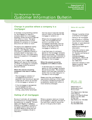 Fillable Online Customer Information Bulletin 86/2004 Fax Email Print ...