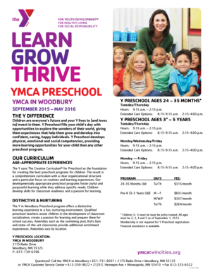 Fillable Online ymcatwincities FOR YOUTH DEVELOPMENT FOR HEALTHY LIVING ...