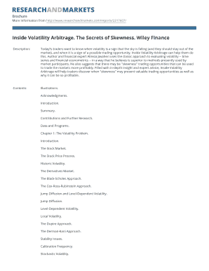 Fillable Online Inside Volatility Arbitrage Fax Email Print - pdfFiller