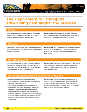 Fillable Online Key Stage 4 / English and Drama / Lesson 2 Fax Email ...