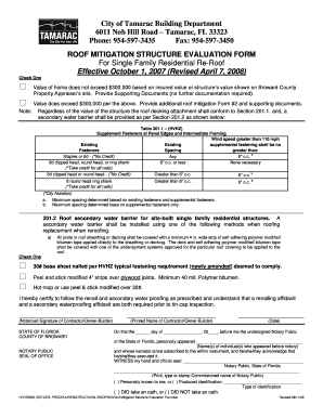 Fillable Online nachi Roof Mitigation Structure Evaluation Form - nachi ...