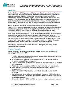 Fillable Online Quality Improvement (QI) Program Fax Email Print ...