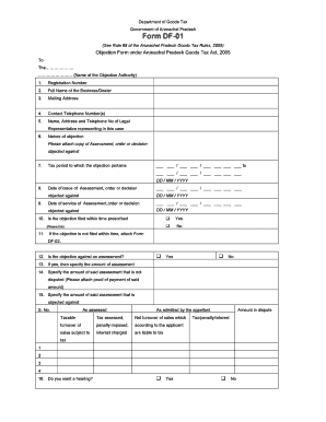 Fillable Online Form DF-01 - Official Website of Tax and Excise ...
