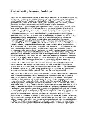 Fillable Online Certain sections in this document contain forward ...