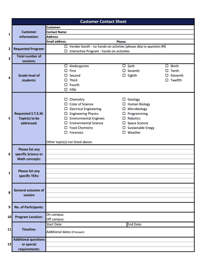 Fillable Online itec utsa Special Program Request Form - Itec - itec utsa Fax Email Print ...