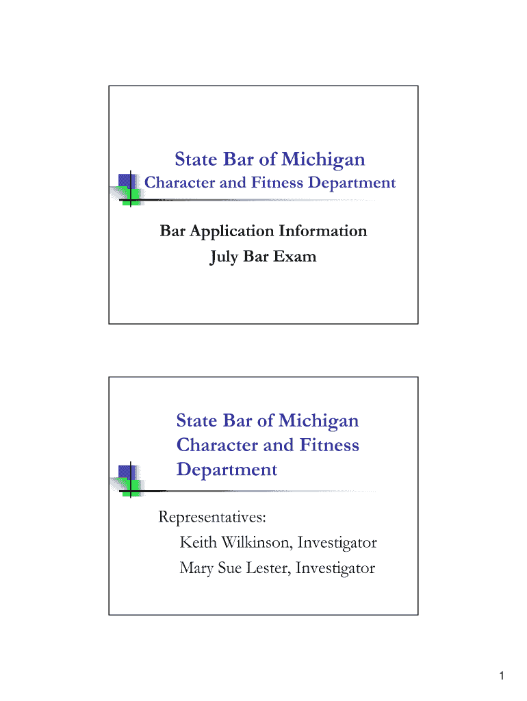Fillable Online michbar State Bar of Michigan State Bar of Michigan Fax ...