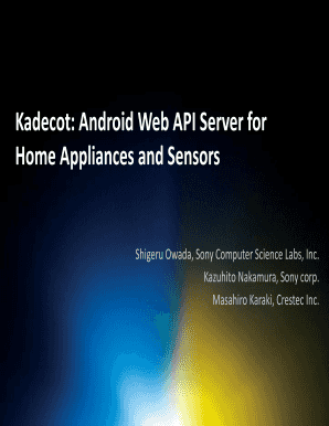 Fillable Online Kadecot: Android Web API Server for Fax Email Print ...